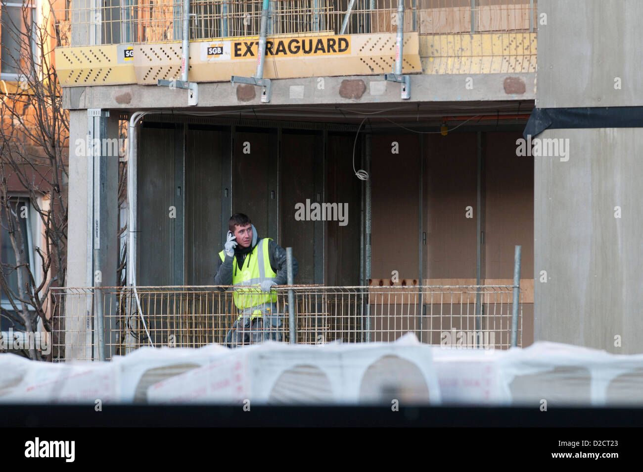 Construction Site in Edinburgh, Scotland Picture by Alex Hewitt Stock ...