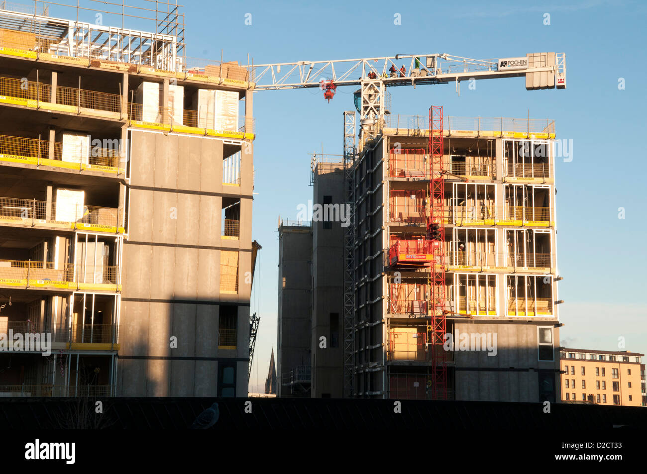 Construction Site in Edinburgh, Scotland Picture by Alex Hewitt Stock ...