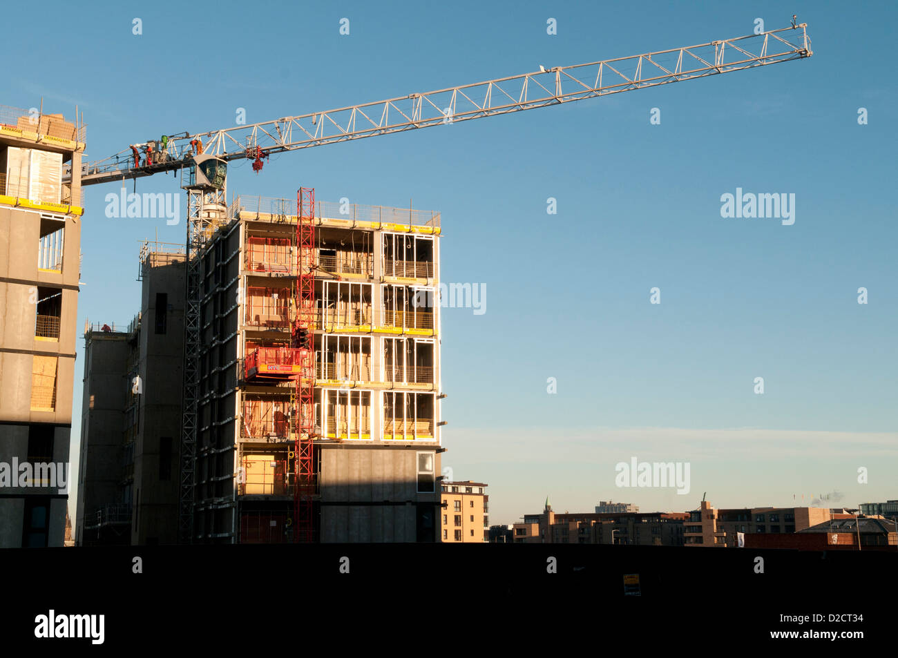 Construction Site in Edinburgh, Scotland Picture by Alex Hewitt Stock ...