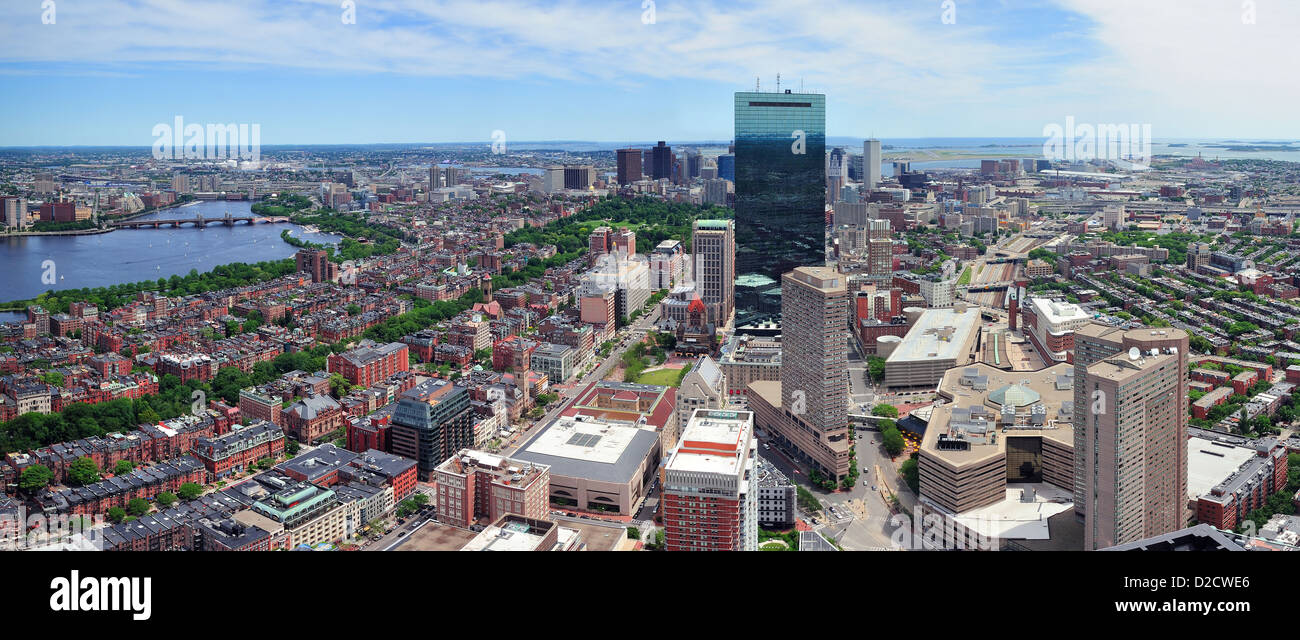 Panorama view boston skyline hi-res stock photography and images - Alamy