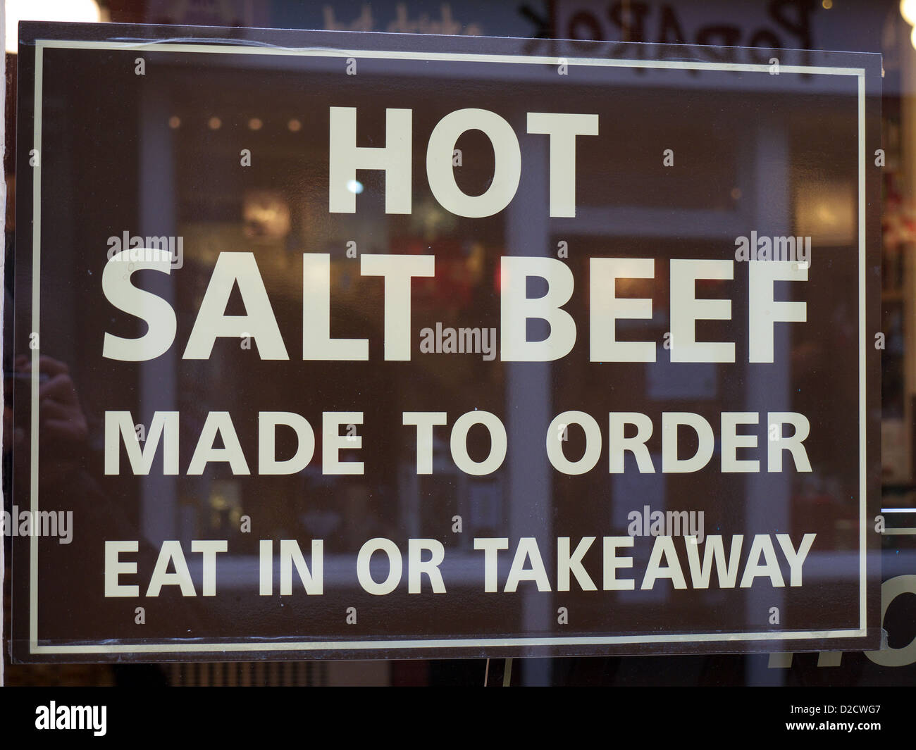 Hot food sign hi-res stock photography and images - Alamy