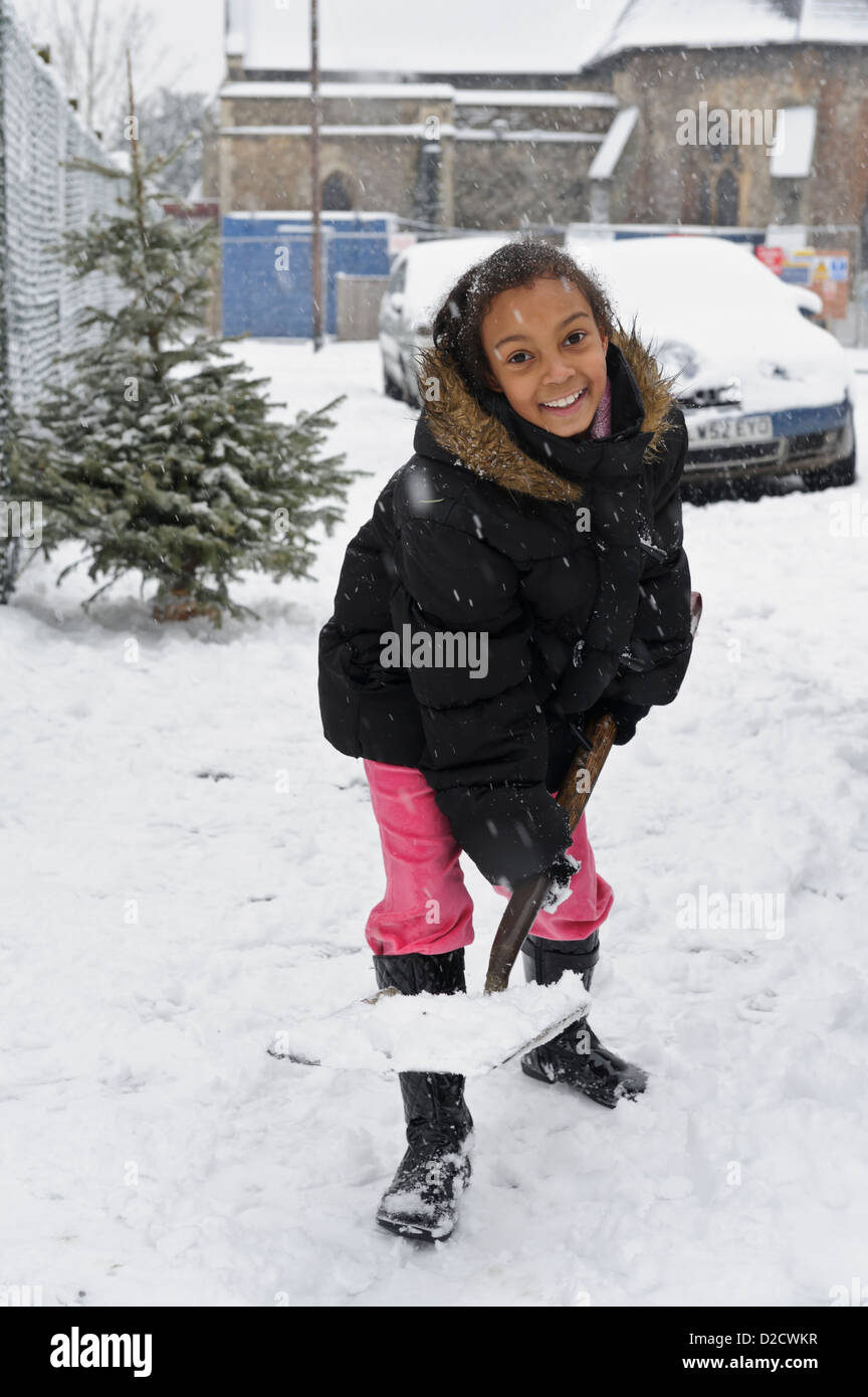 Girl with spade hi-res stock photography and images - Alamy