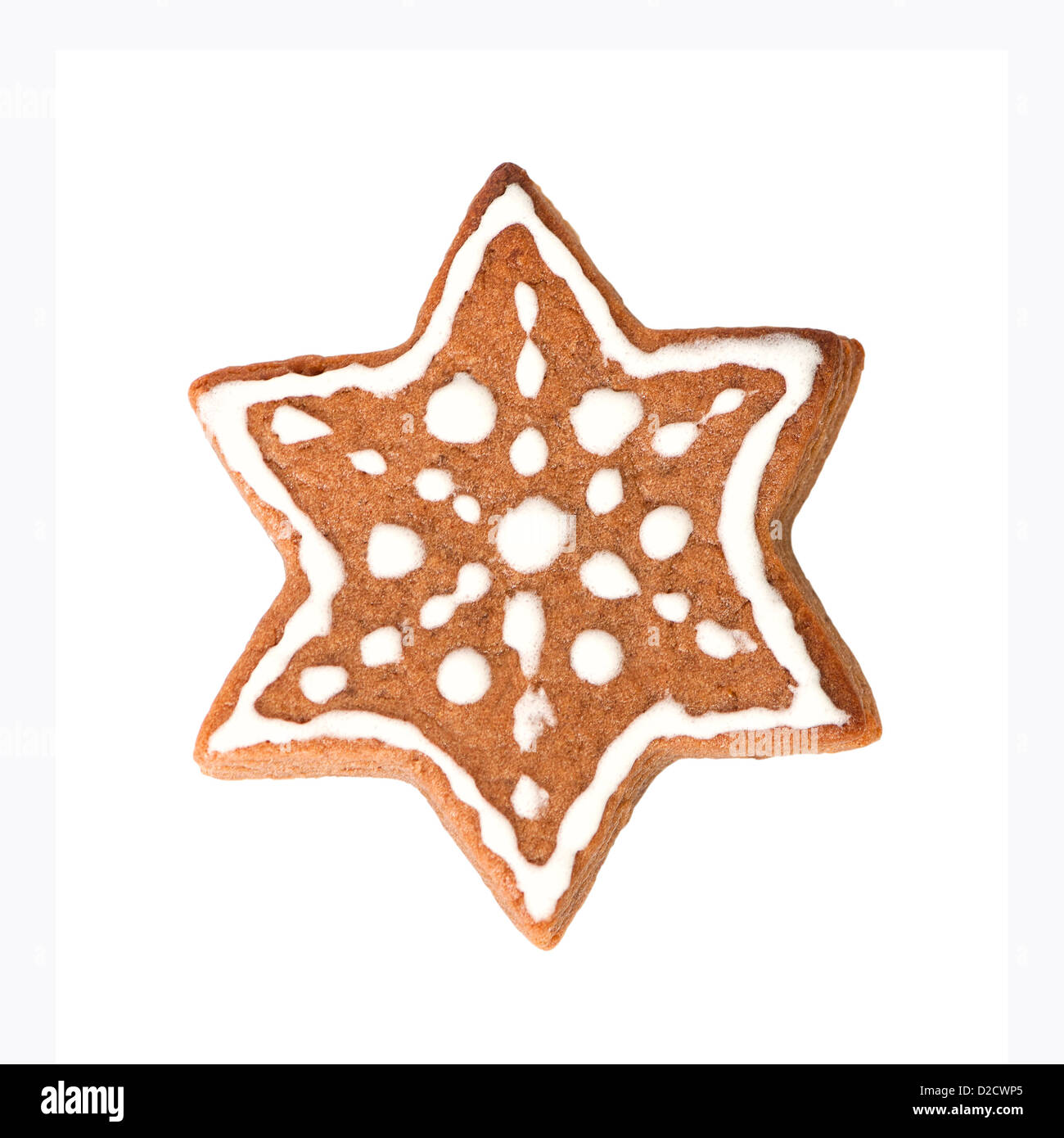 Gingerbread christmas star Cut Out Stock Images & Pictures - Alamy
