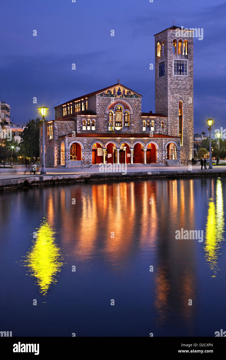 The church of Aghios Constantinos at the promenade of Volos, Magnisia ...