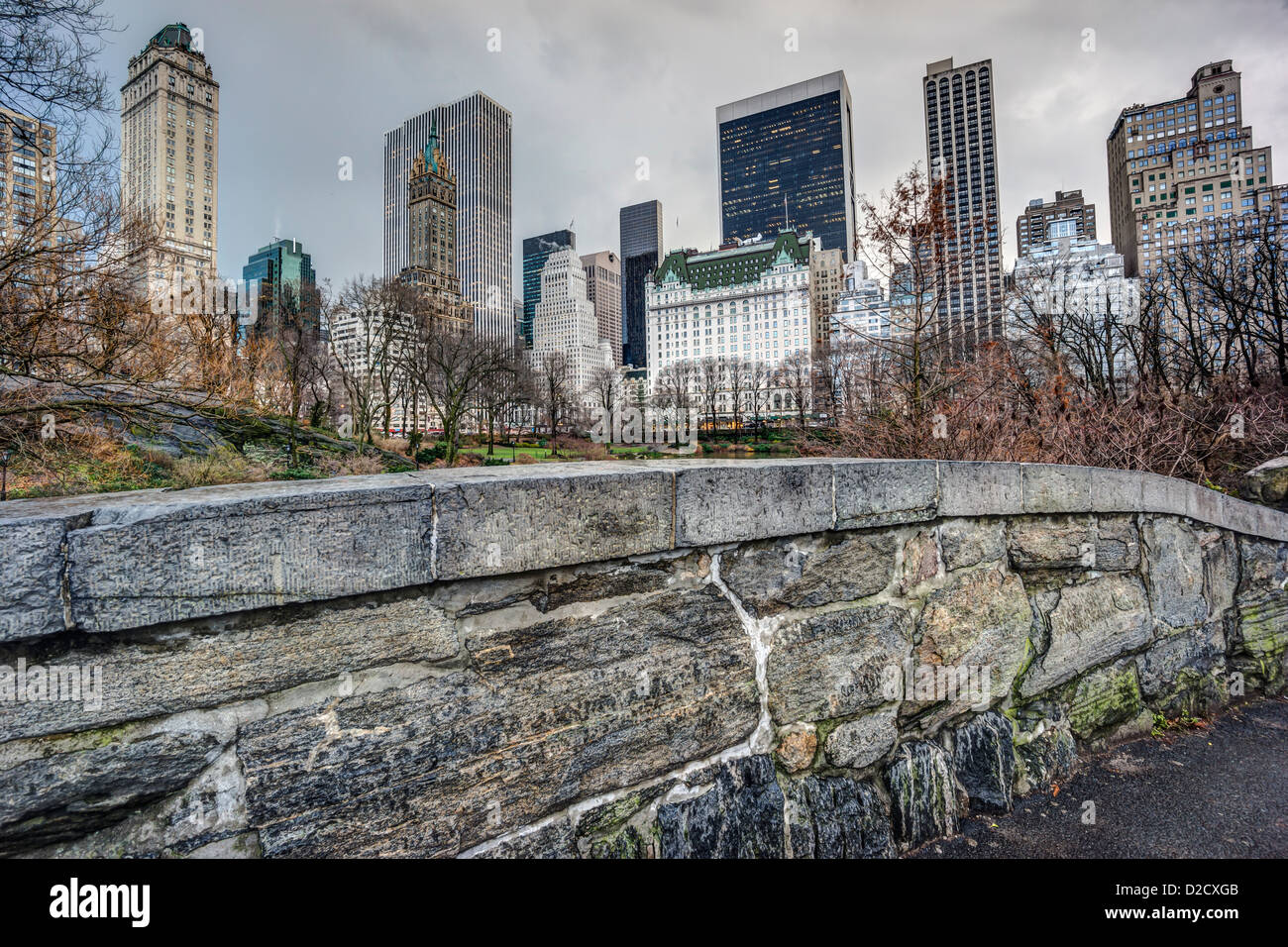 Gapstow Bridge is one of the icons of Central Park, Manhattan in New ...