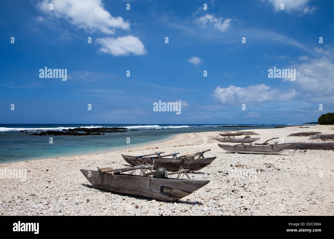 Boats, Westcoast, Tanna Island, Vanuatu, South Pacific Stock Photo - Alamy