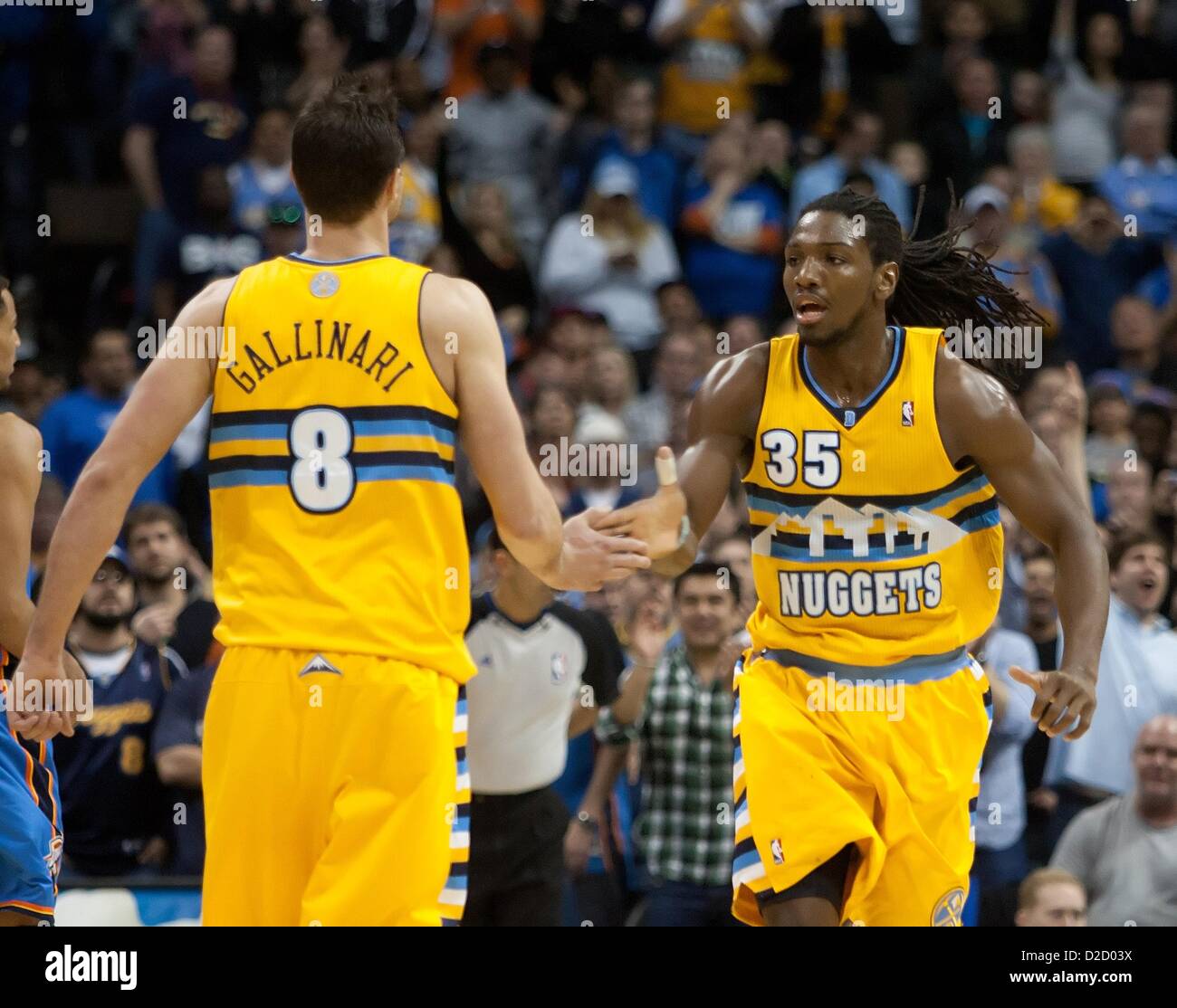 Jan. 20, 2013 - Denver, Colorado, U.S - Denver Nuggets KENNETH FARIED ...