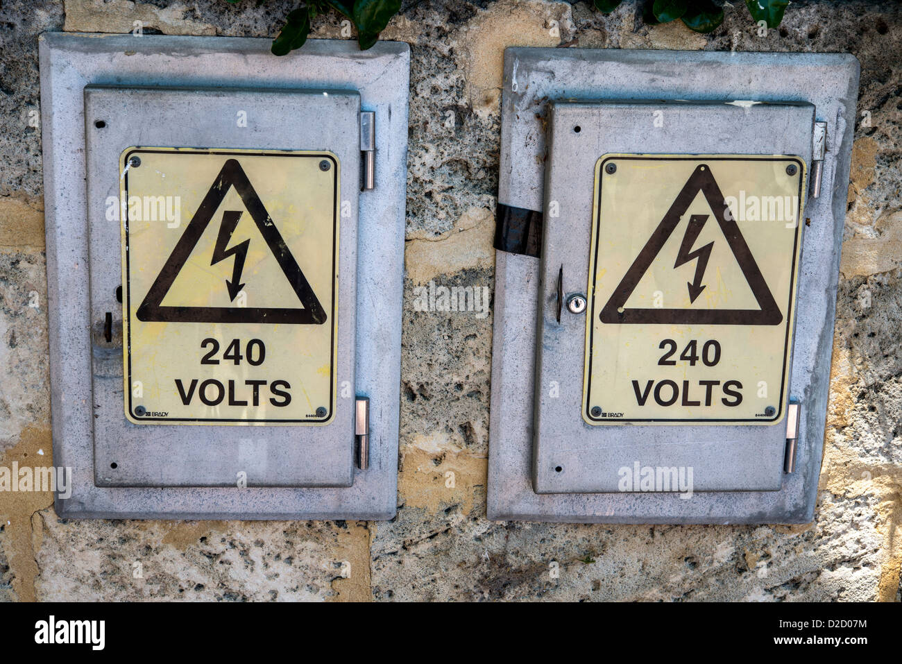 Electricity sign hi-res stock photography and images - Alamy