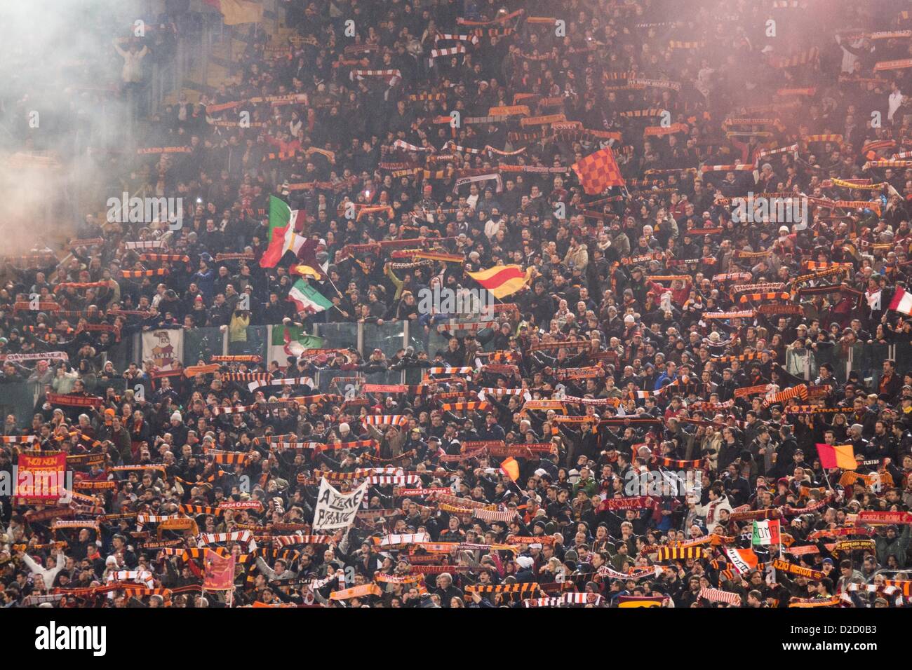 Roma fans, JANUARY 20, 2013 - Football / Soccer : Italian "Serie A ...