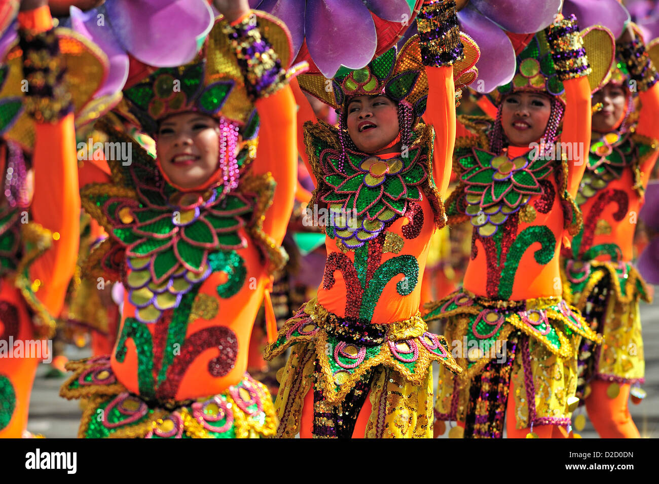 Sinulog Dancers Cebu City Philippines Stock Photo - Alamy