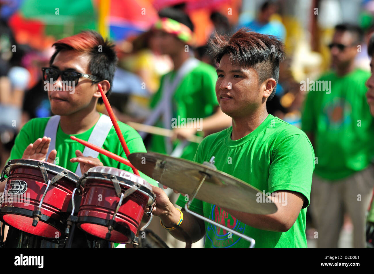 Sinulog Festival Musicians Cebu City Philippines Stock Photo - Alamy