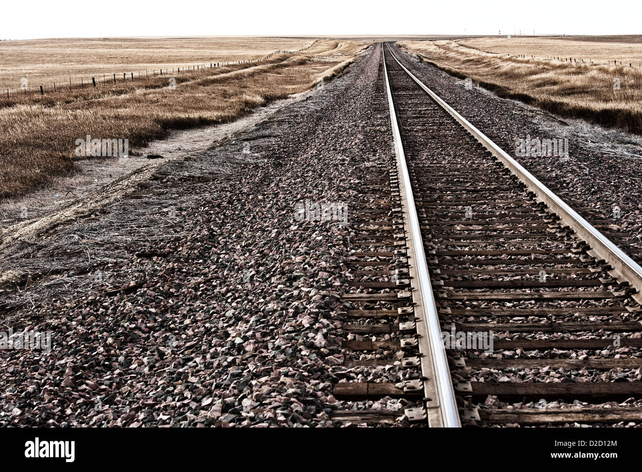 Railroad Crossing Prairie High Resolution Stock Photography and Images ...
