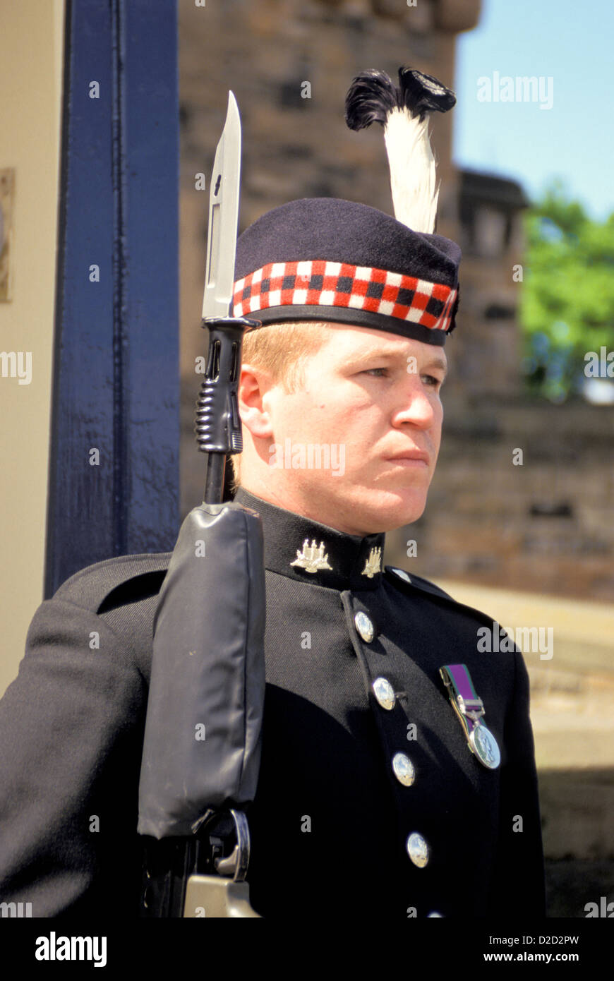 Scotland, Edinburgh. Castle Guard Stock Photo - Alamy