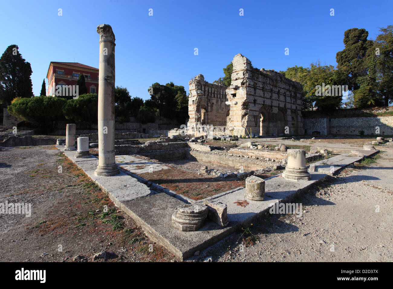 Roman ruins cimiez nice hi-res stock photography and images - Alamy