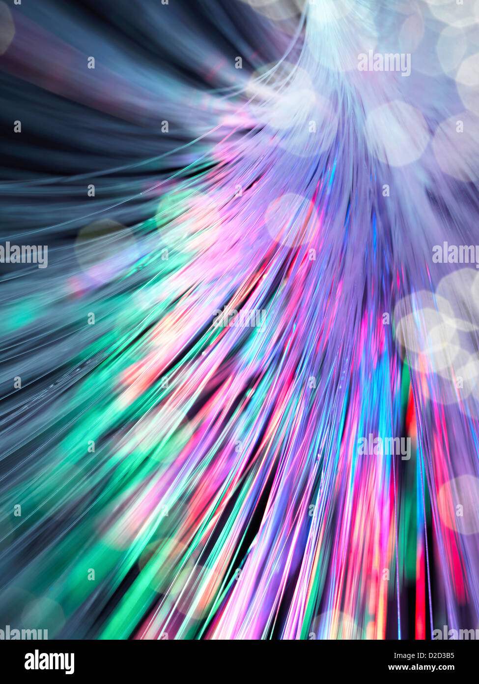 Optical fibres emitting light Optical fibres are used in ...