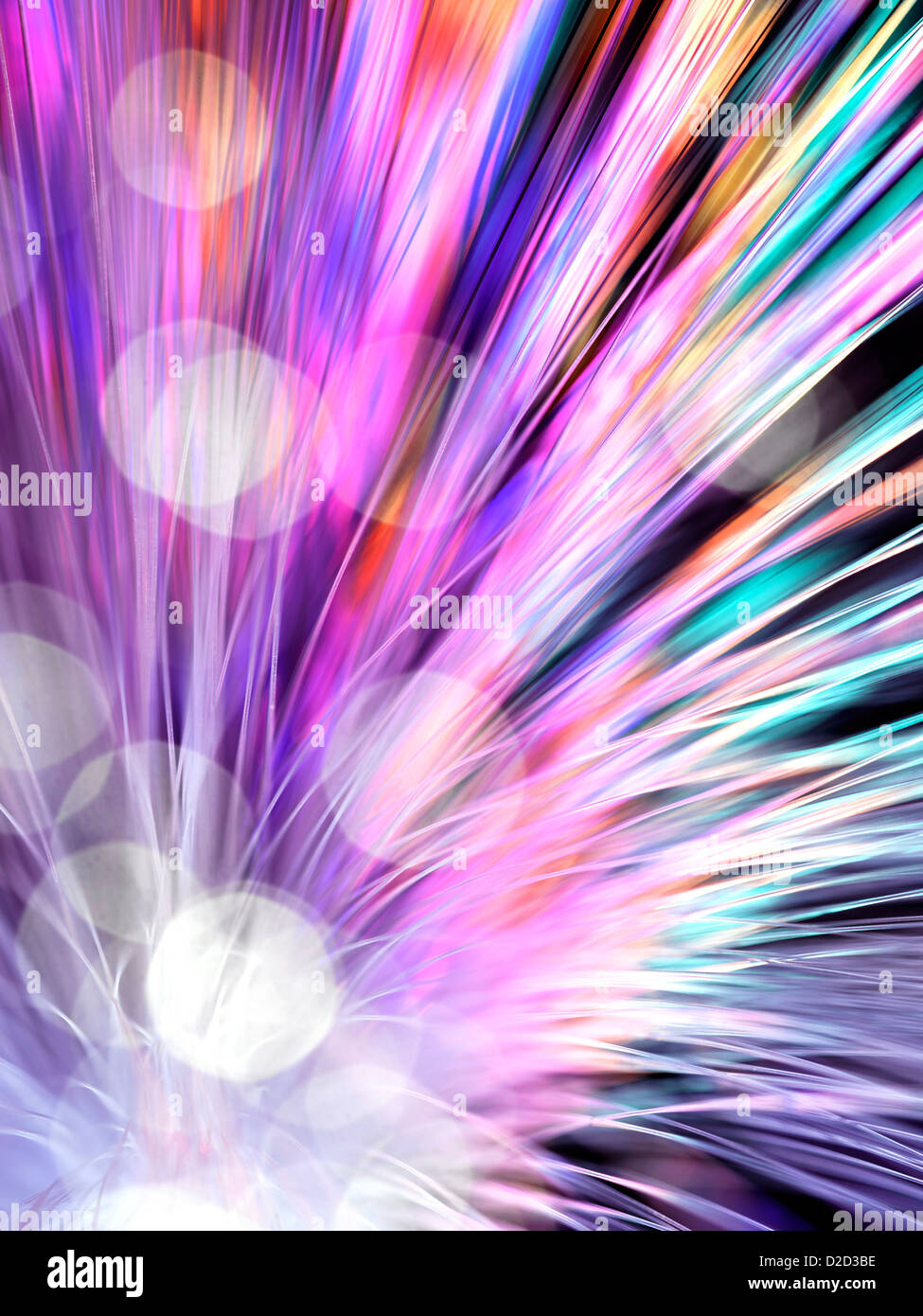 Optical fibres emitting light Optical fibres are used in ...