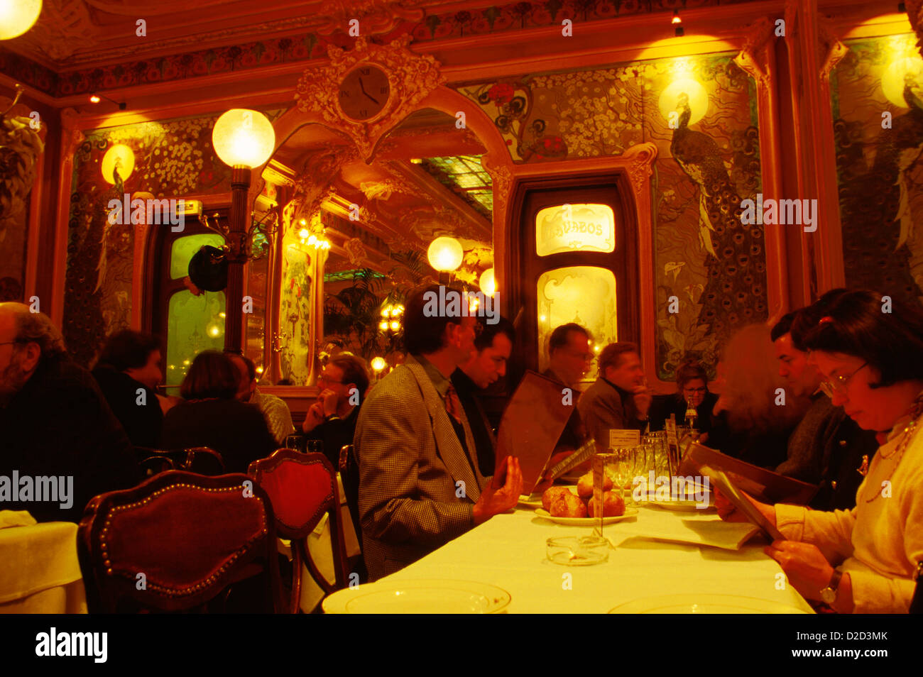 France, Paris. Interior Of Restaurant Julien Stock Photo - Alamy
