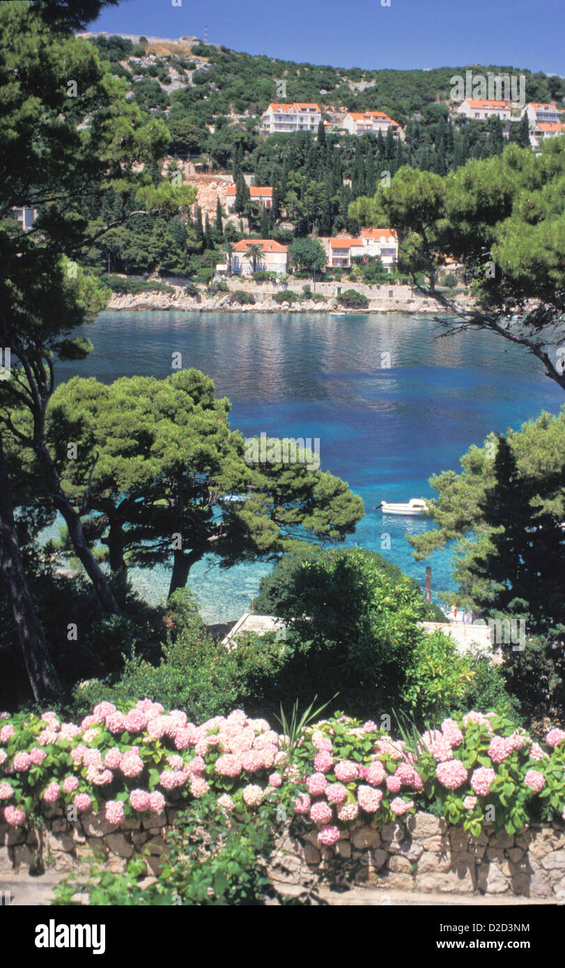 Croatia, Dubrovnik. Coastline Of Lapad Bay Stock Photo - Alamy