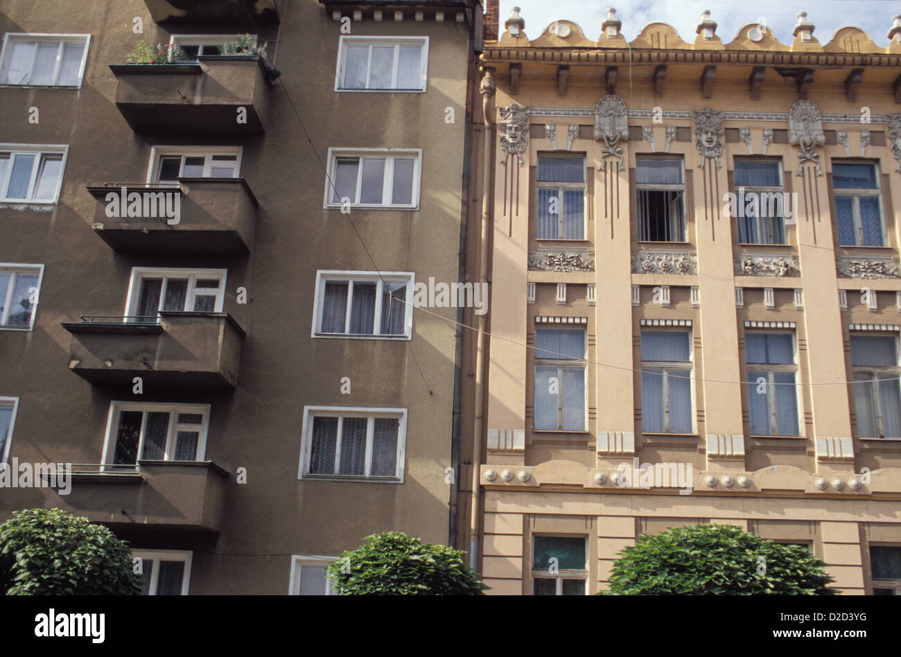 Slovakia kosice bauhaus art nouveau architecture hi-res stock ...