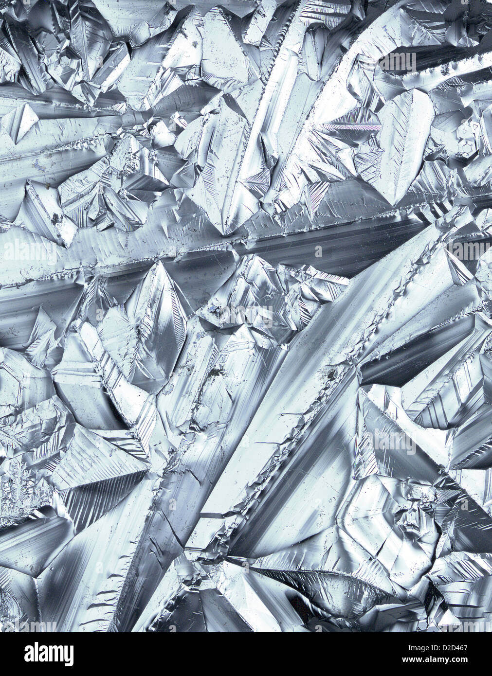 Macrophotograph specimen the poly-crystal Silicon remains crystal make ...