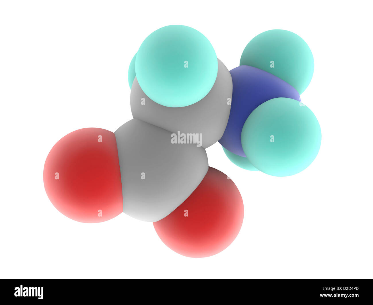 Glycine chemical structure Cut Out Stock Images & Pictures - Alamy