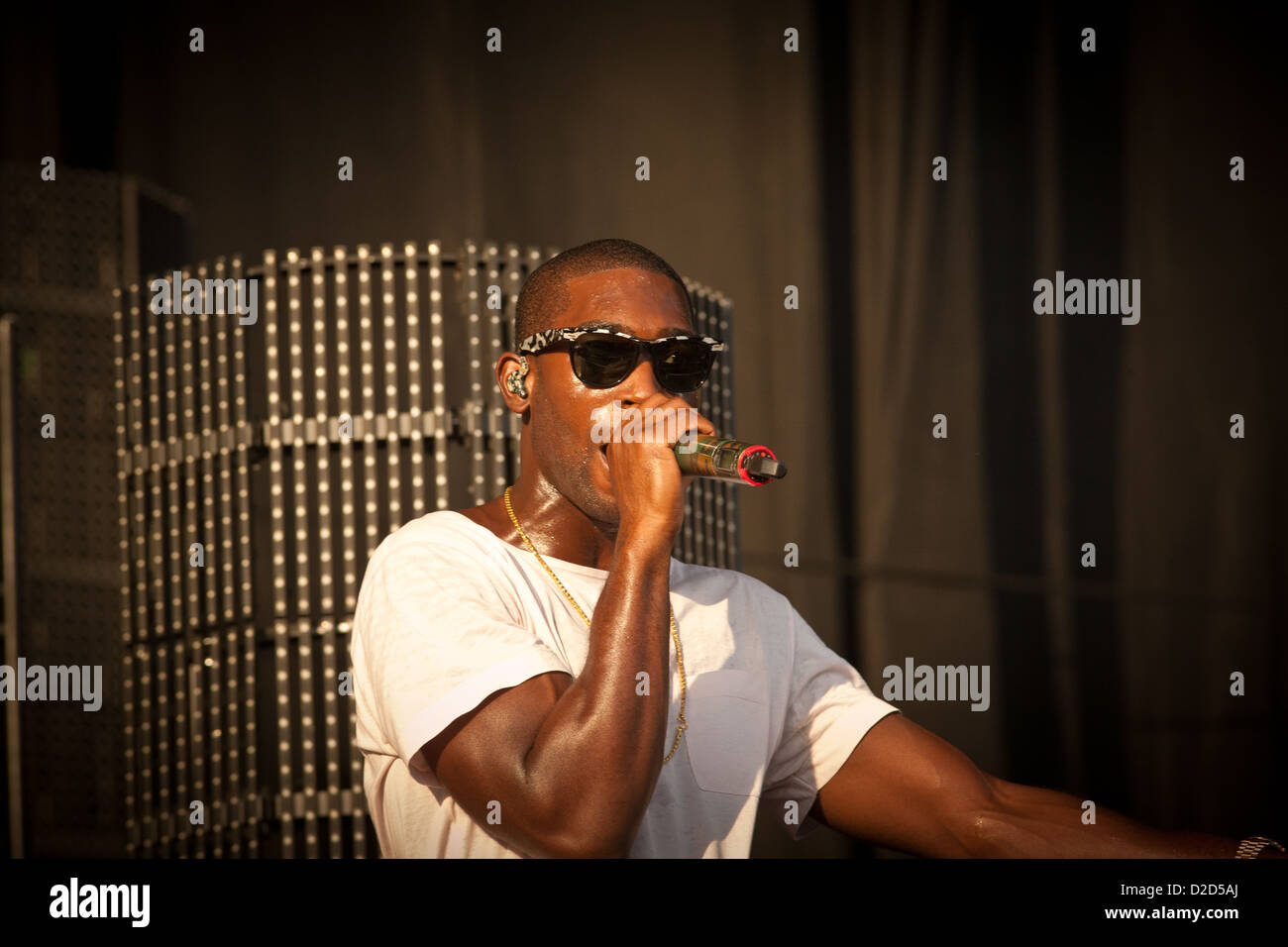 Singer, rapper, performer and songwriter Tinie Tempah on Stage at V ...