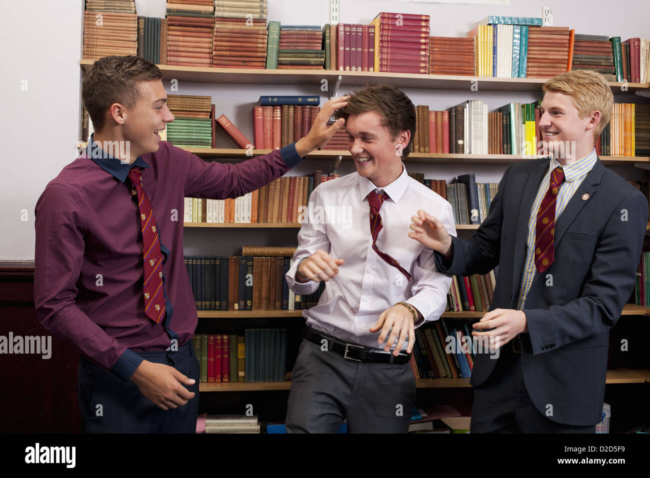 Students playing in classroom Stock Photo - Alamy