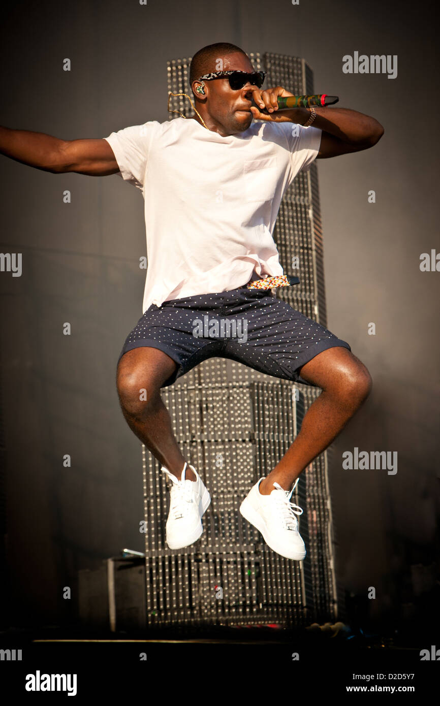 Singer, rapper, performer and songwriter Tinie Tempah on Stage at V ...