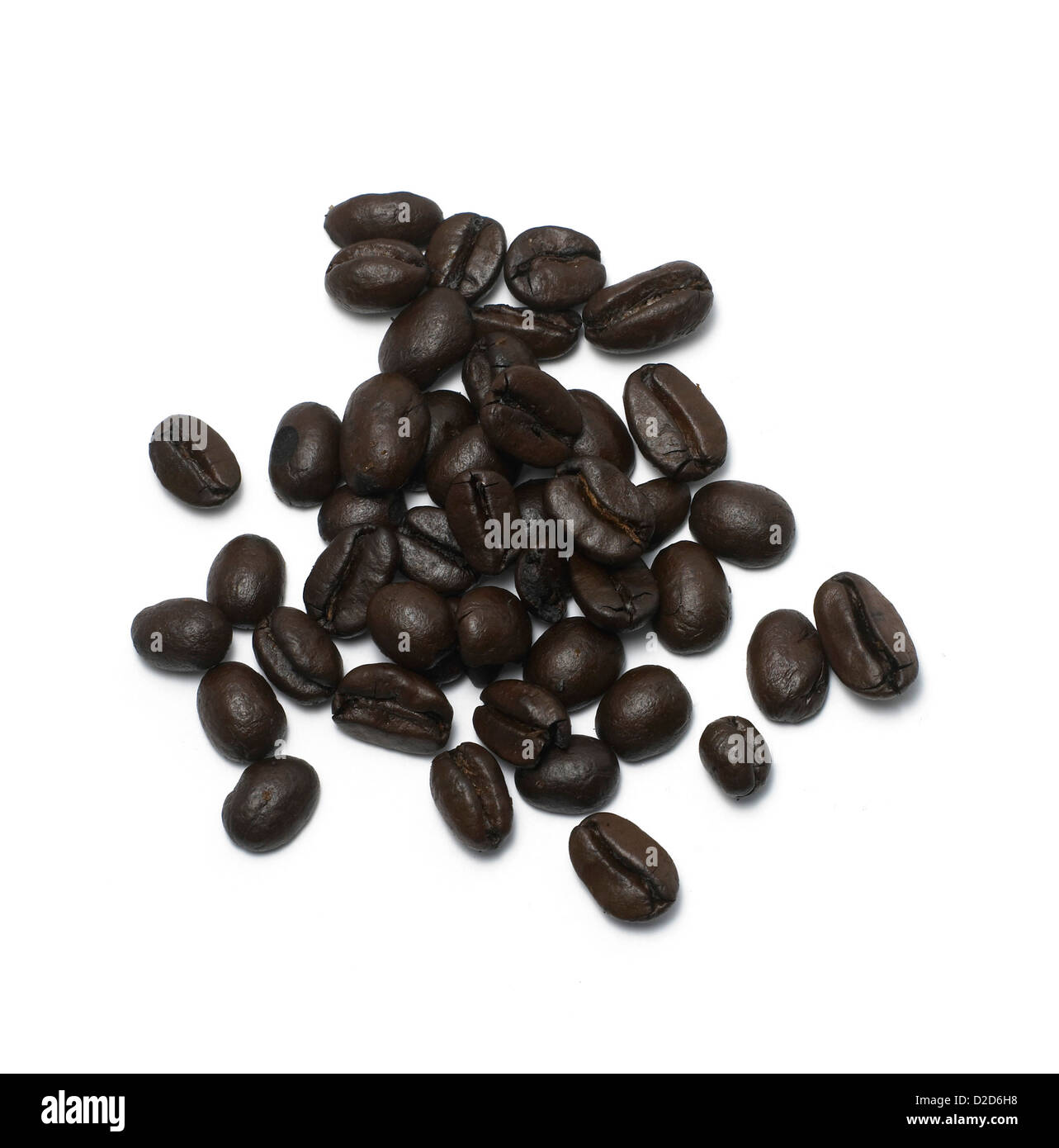 Coffee beans cut out white background Stock Photo - Alamy