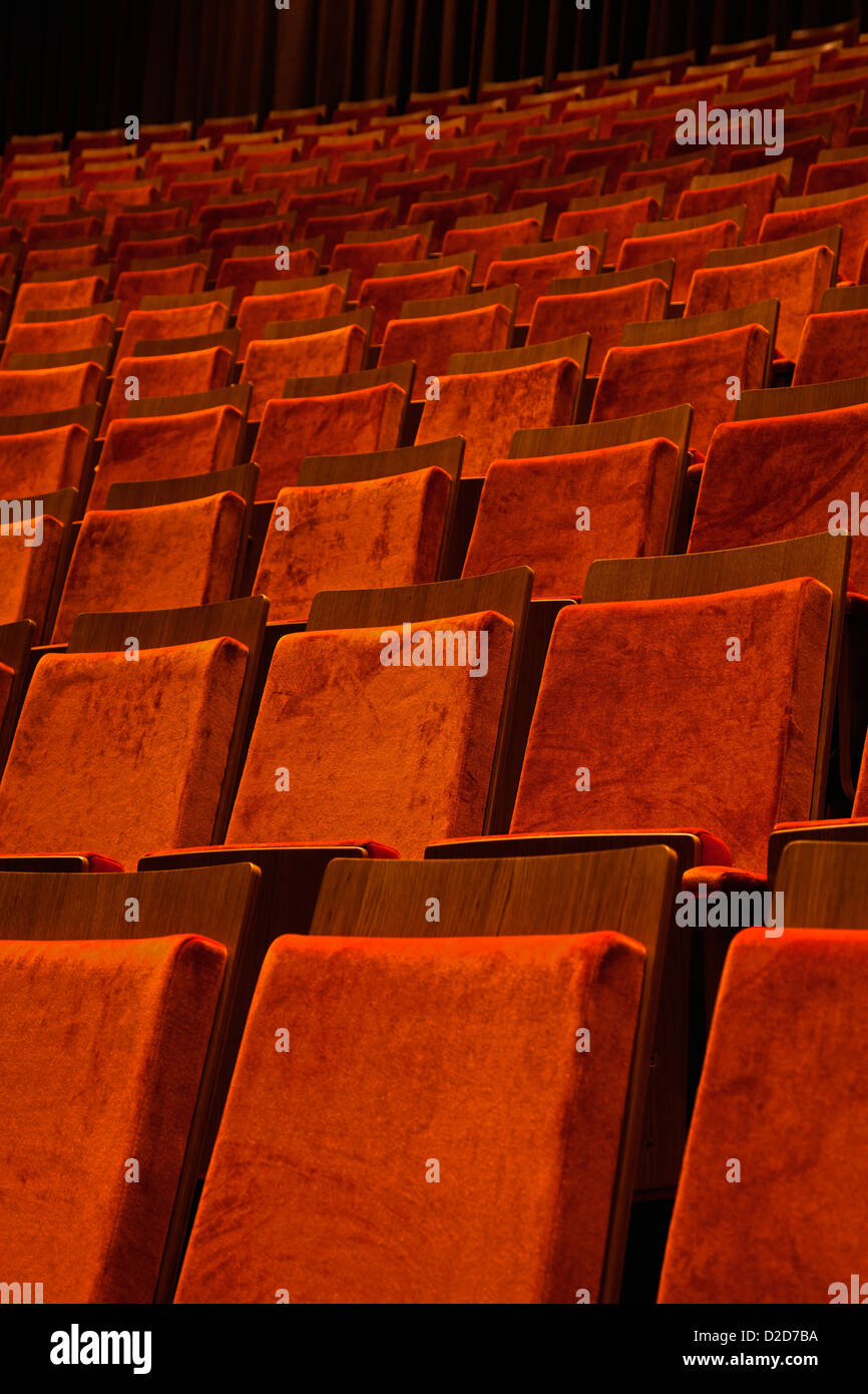 Detail of seats in a theater Stock Photo - Alamy