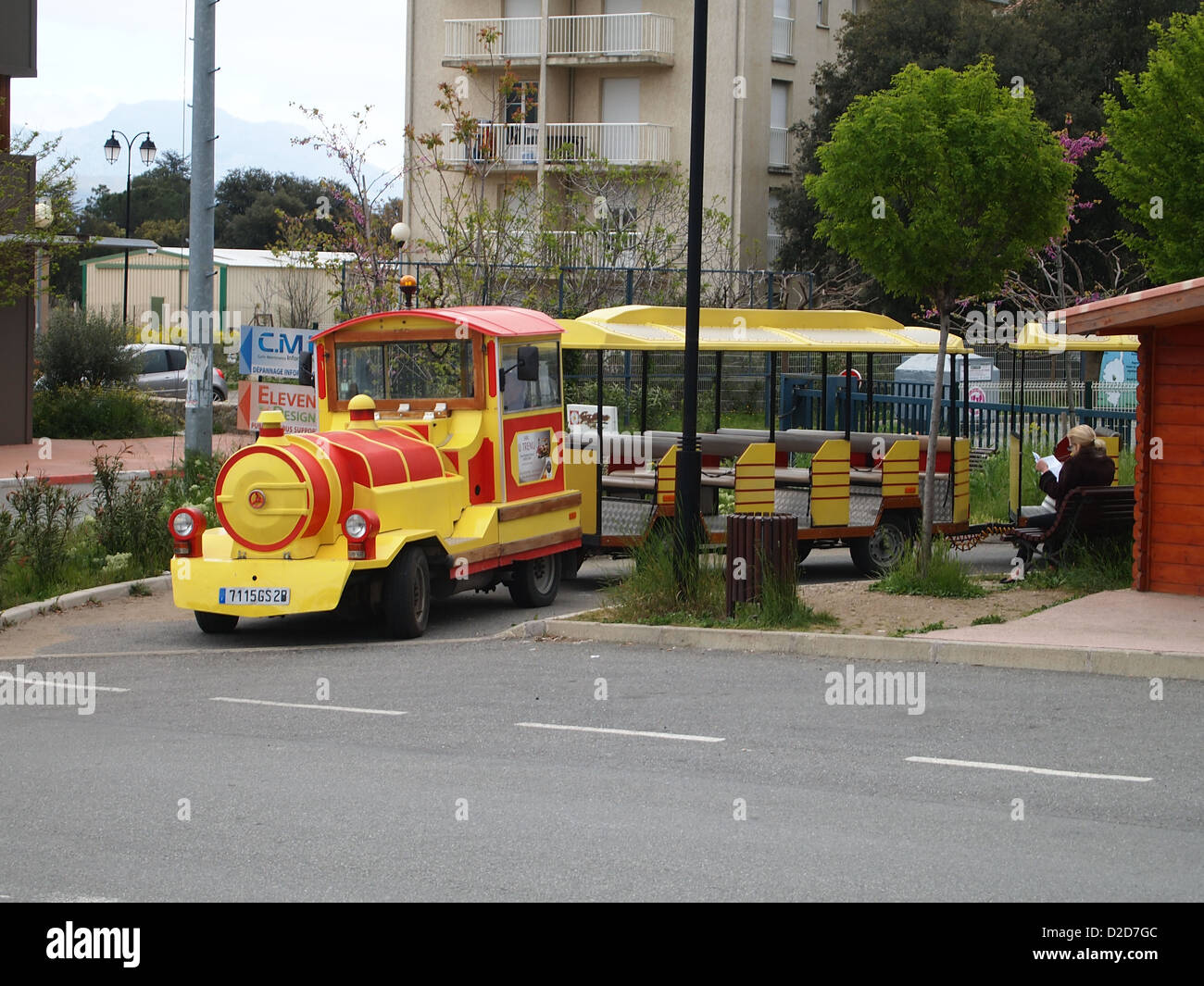 Small tourist train locomotive hi-res stock photography and images - Alamy