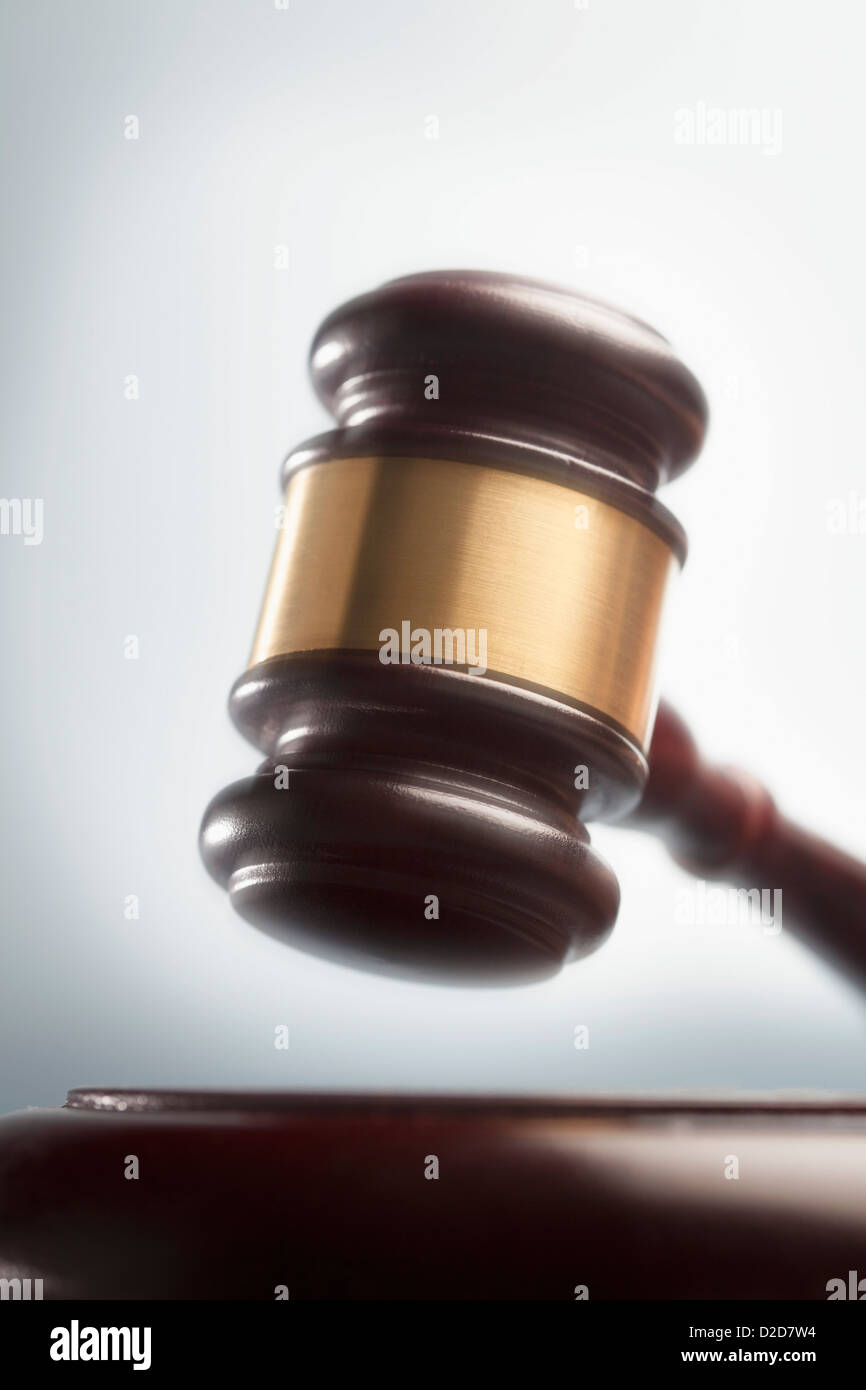 Gavel and sound block Stock Photo - Alamy