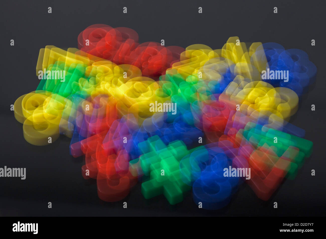 Blurred plastic numbers Stock Photo - Alamy