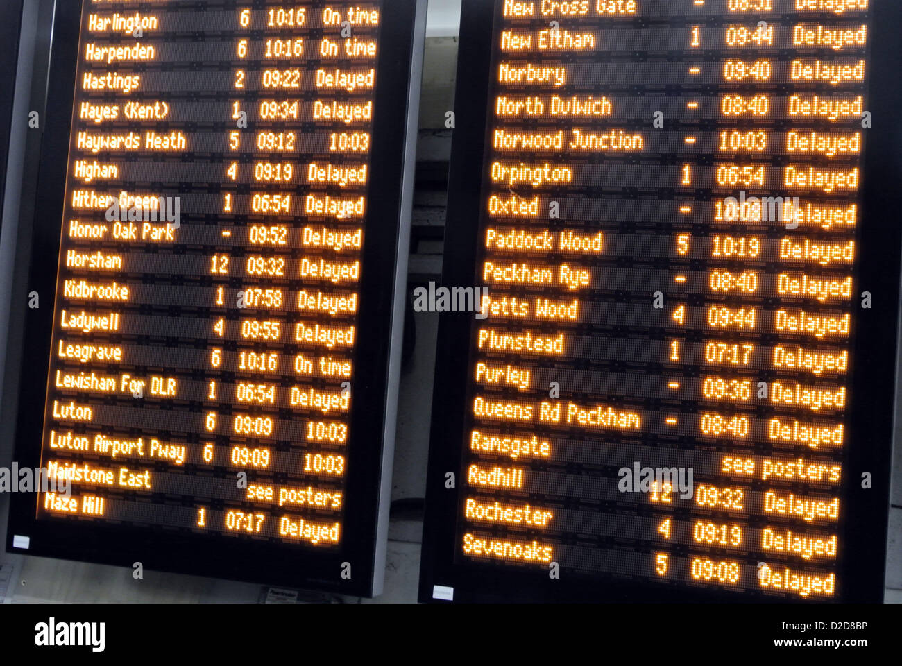 Cancelled trains hi-res stock photography and images - Alamy