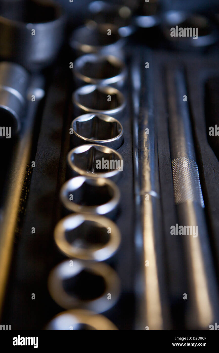 Ratchet and sockets Stock Photo - Alamy