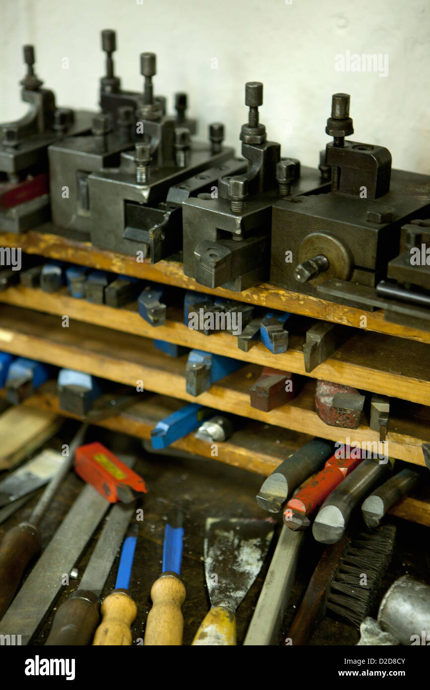 Lathe tools and holders Stock Photo - Alamy