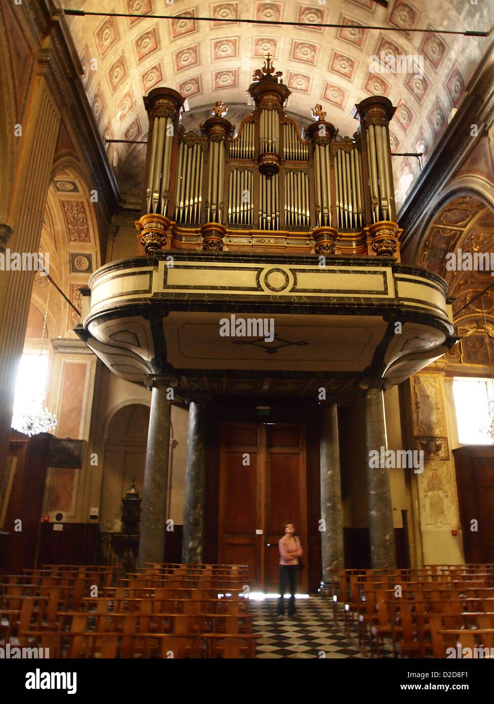 An interesting organ in a nice church Stock Photo - Alamy