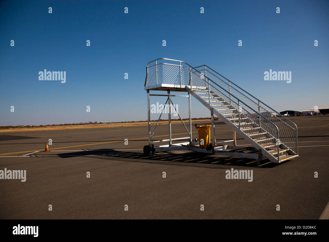 Mobile steps on an airport runway Stock Photo - Alamy