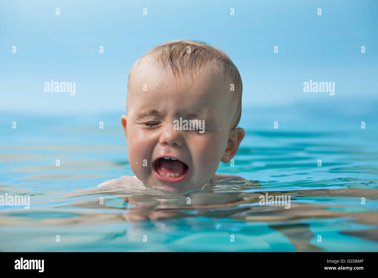 Crying baby face hi-res stock photography and images - Alamy