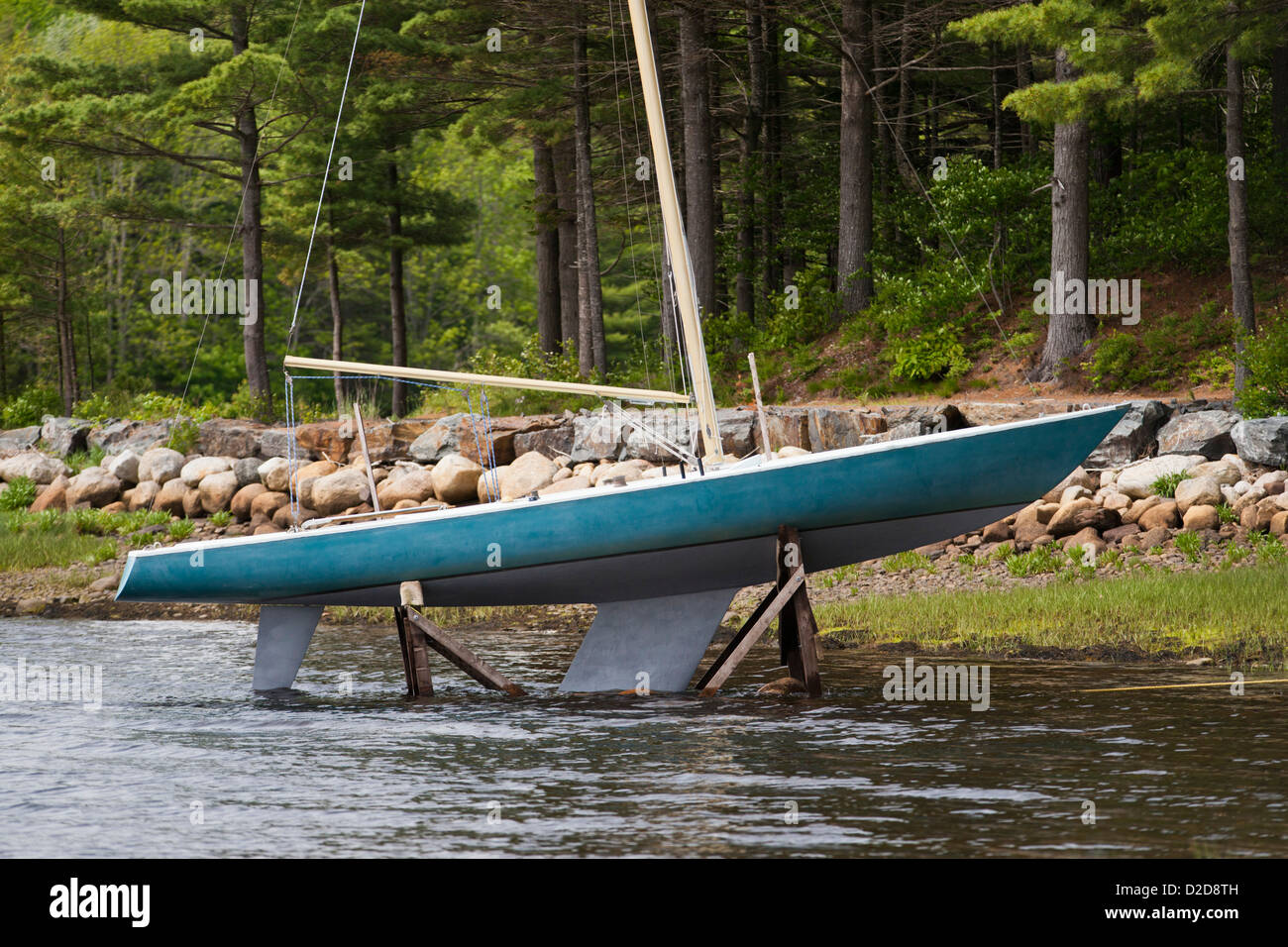 Boat On Cradle High Resolution Stock Photography and Images - Alamy