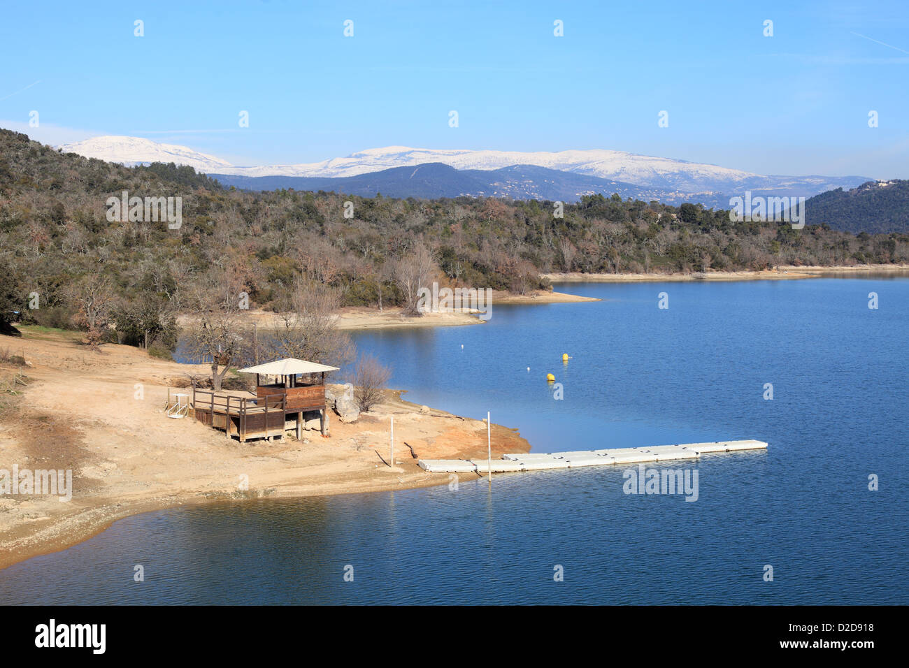 The lake of Saint Cassien Stock Photo - Alamy