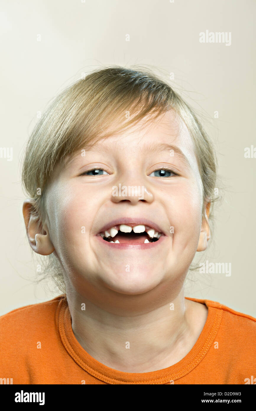 A young girl laughing joyously Stock Photo - Alamy