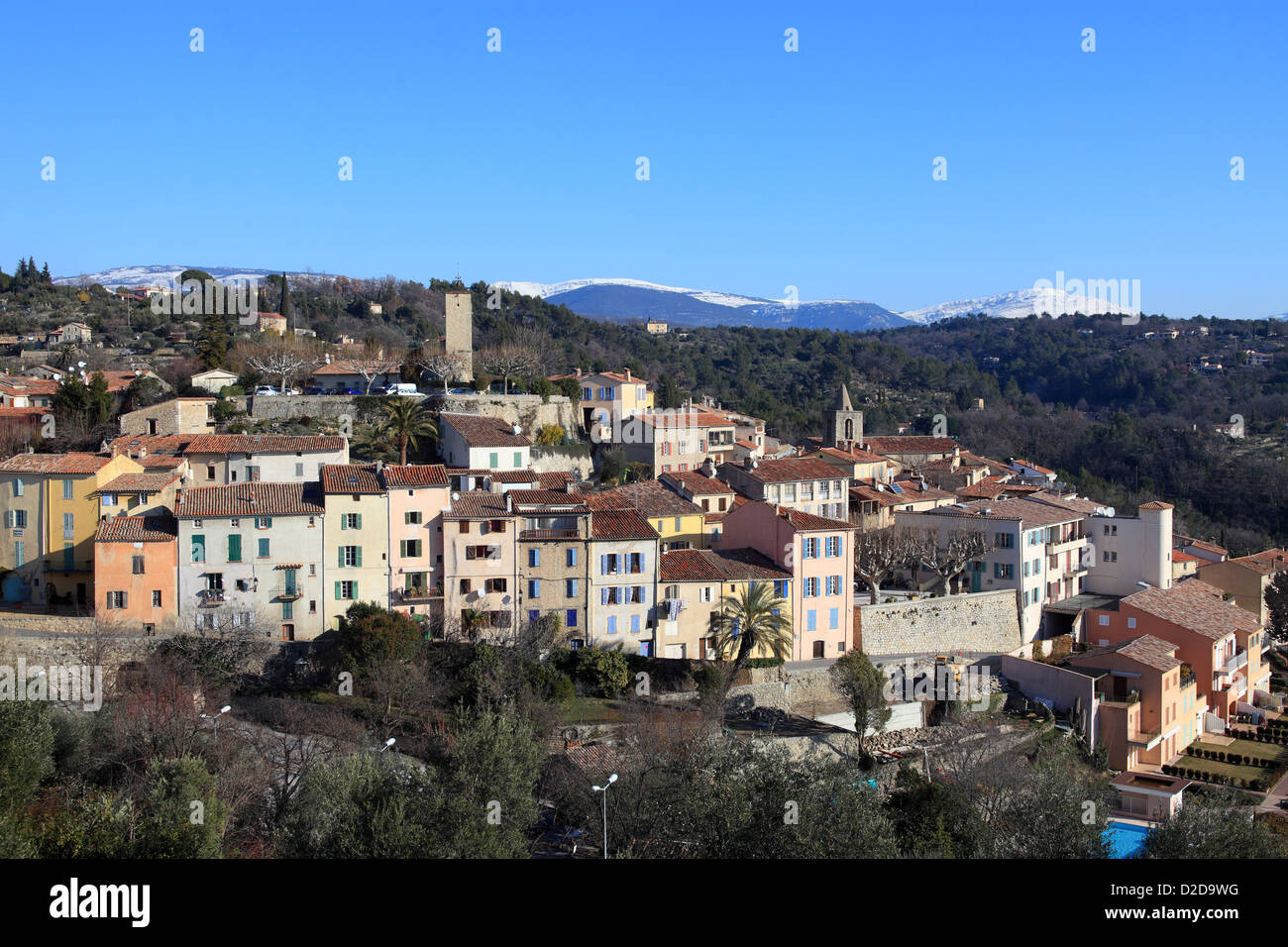 Picturesque Provence village of Tourrettes Stock Photo - Alamy