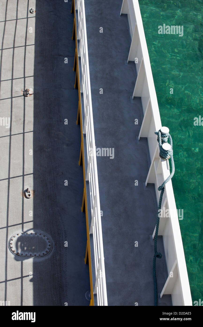Abstract view of walkway bridge Stock Photo - Alamy
