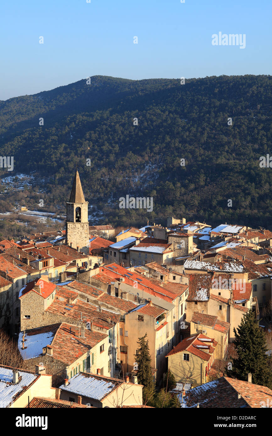 Picturesque Provence village of Bargemon Stock Photo - Alamy