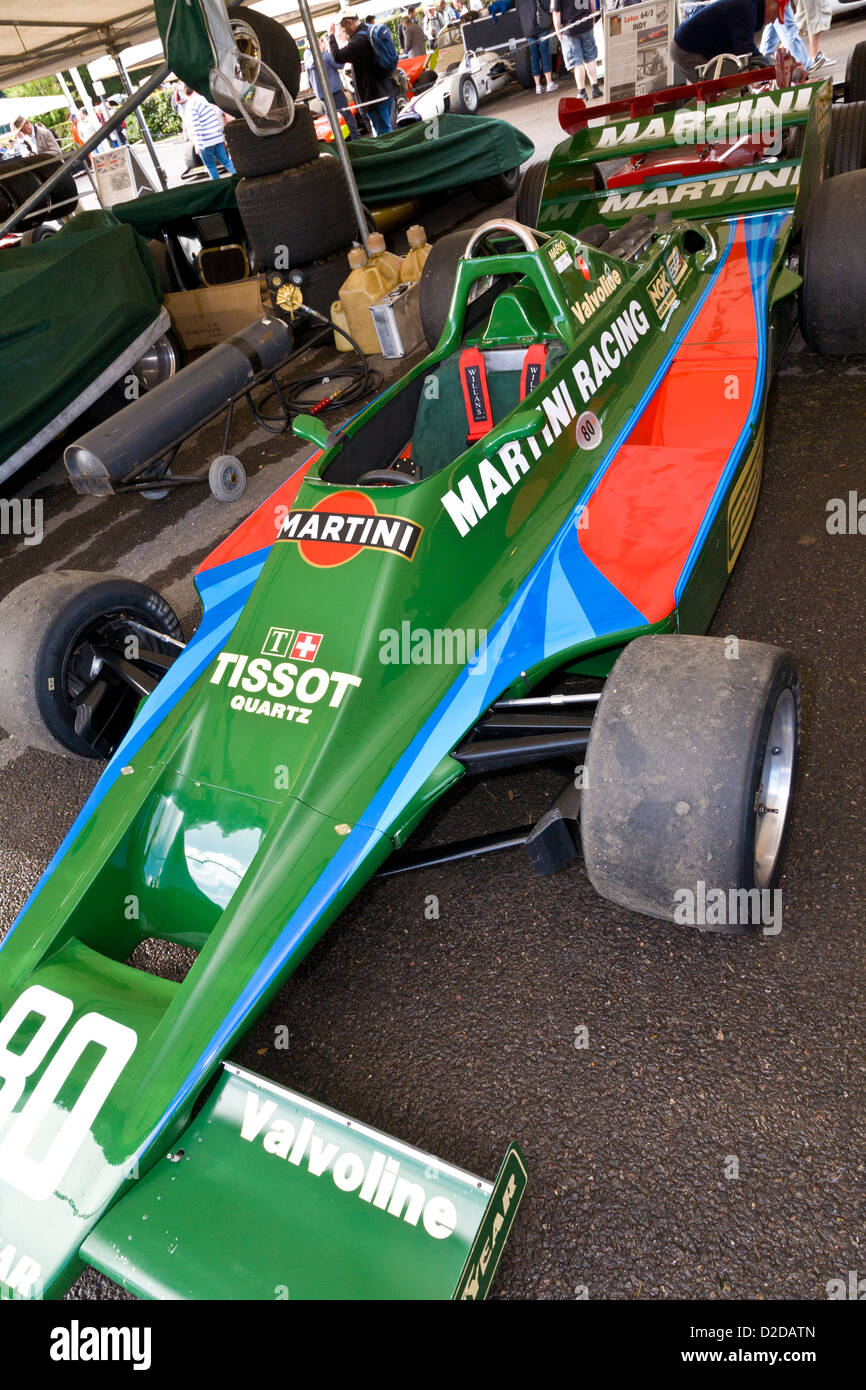 1979 Lotus-Cosworth 80 in the paddock at the 2012 Goodwood Festival of ...