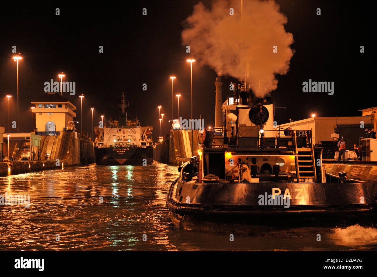 Lights on tug boat hi-res stock photography and images - Alamy