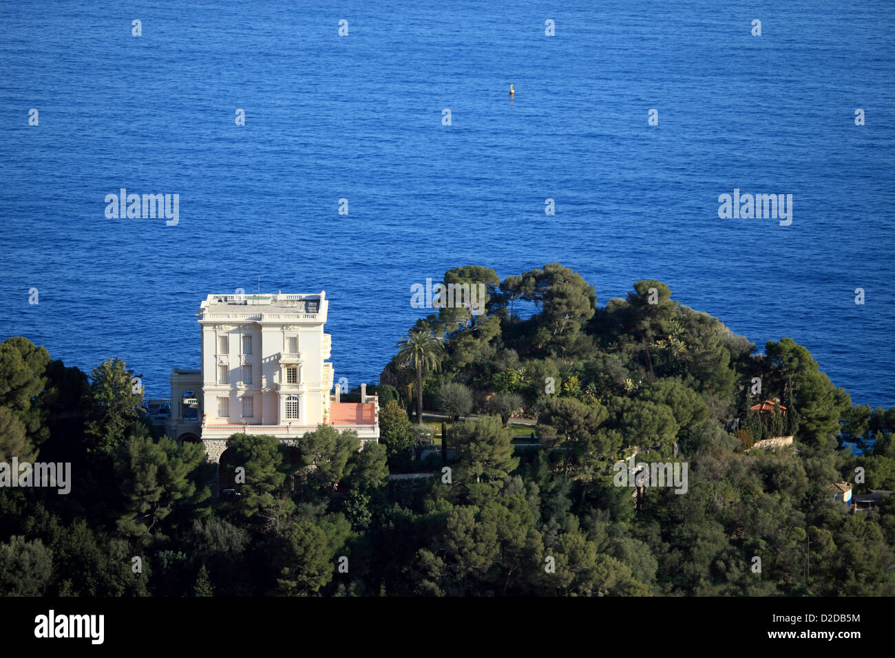 Top view above the Cap Martin near Menton Stock Photo - Alamy