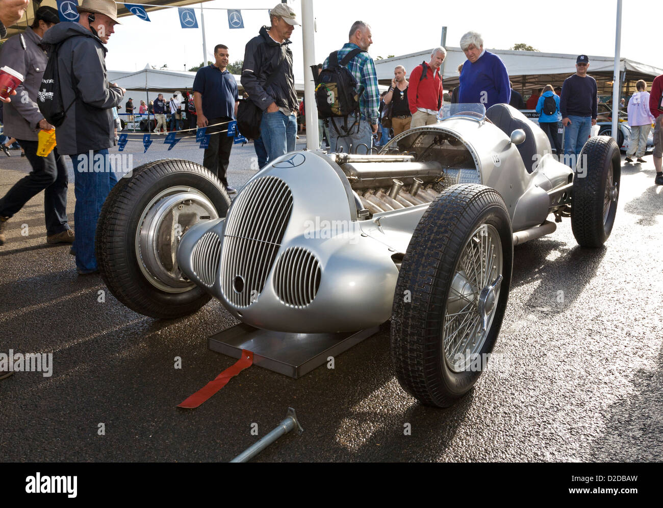 1937 Mercedes-Benz W125 in the paddock at the 2012 Goodwood Festival of ...