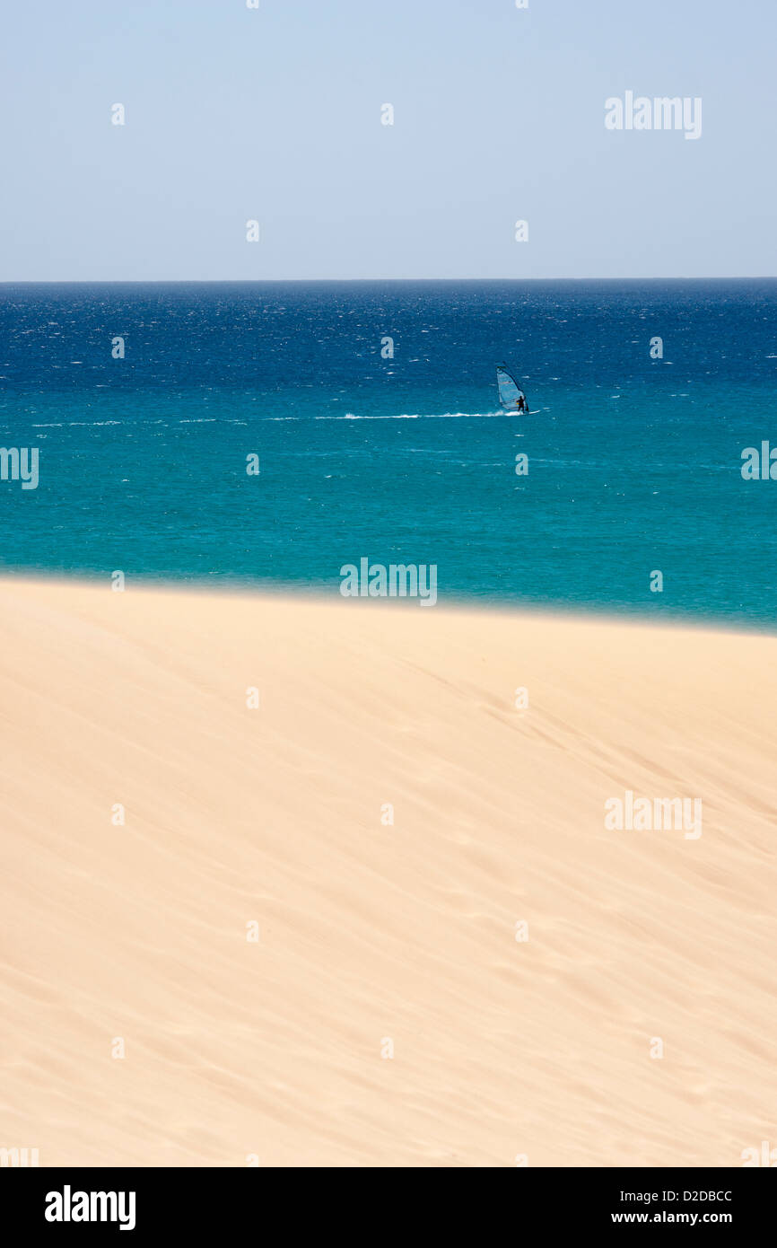 windsurfer, thin sand, sotavento, fuerteventura Stock Photo - Alamy